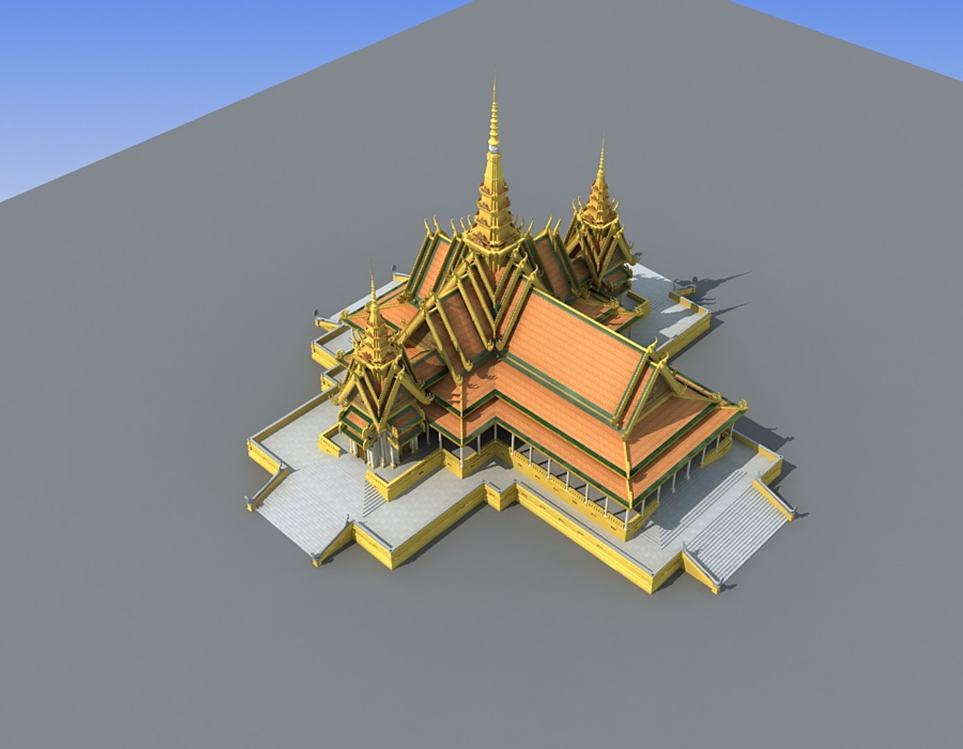 3d Dai Palace Model