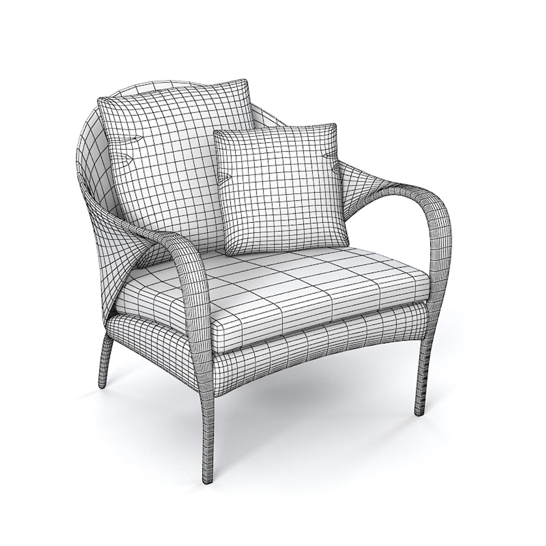 Dedon Tango Chair 3ds