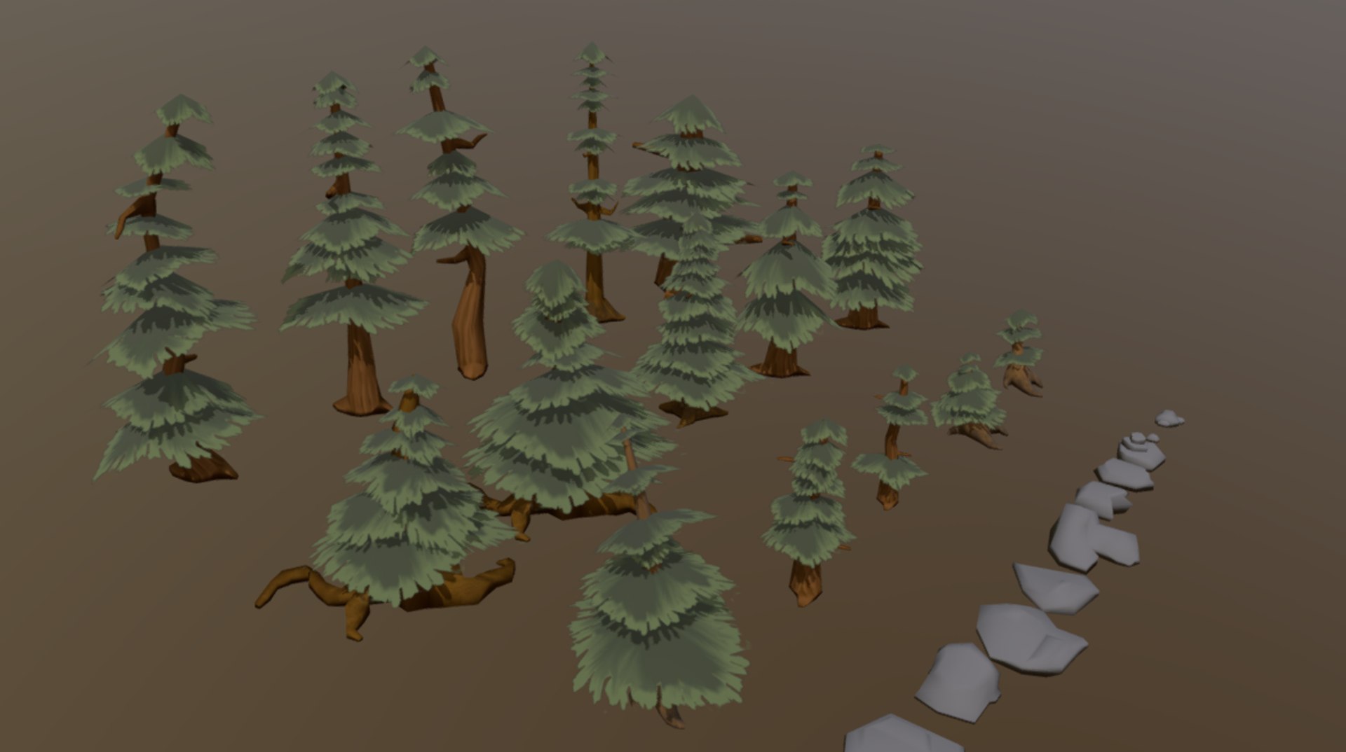 Forest Assets Pine Trees 3D Model - TurboSquid 1410498