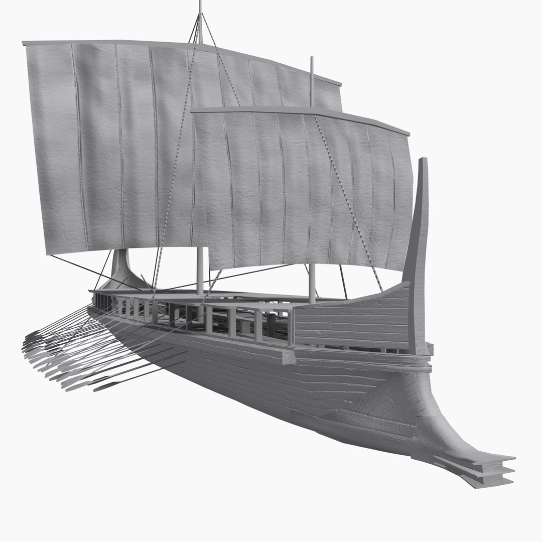 Historical Greek Trireme 3d Max