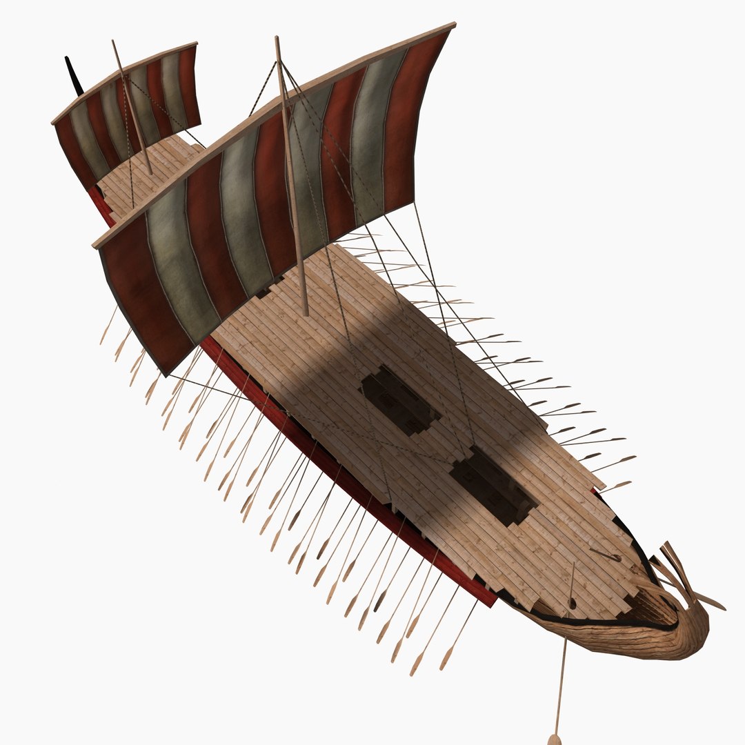 Historical Greek Trireme 3d Max