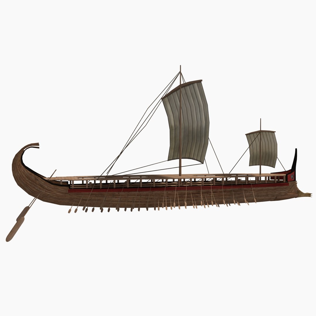 Historical Greek Trireme 3d Max