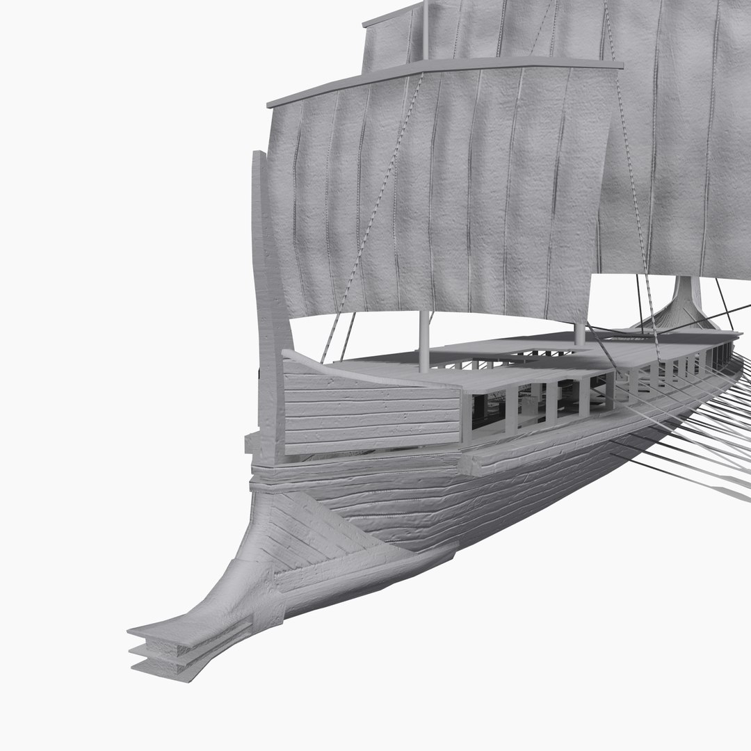 Historical Greek Trireme 3d Max