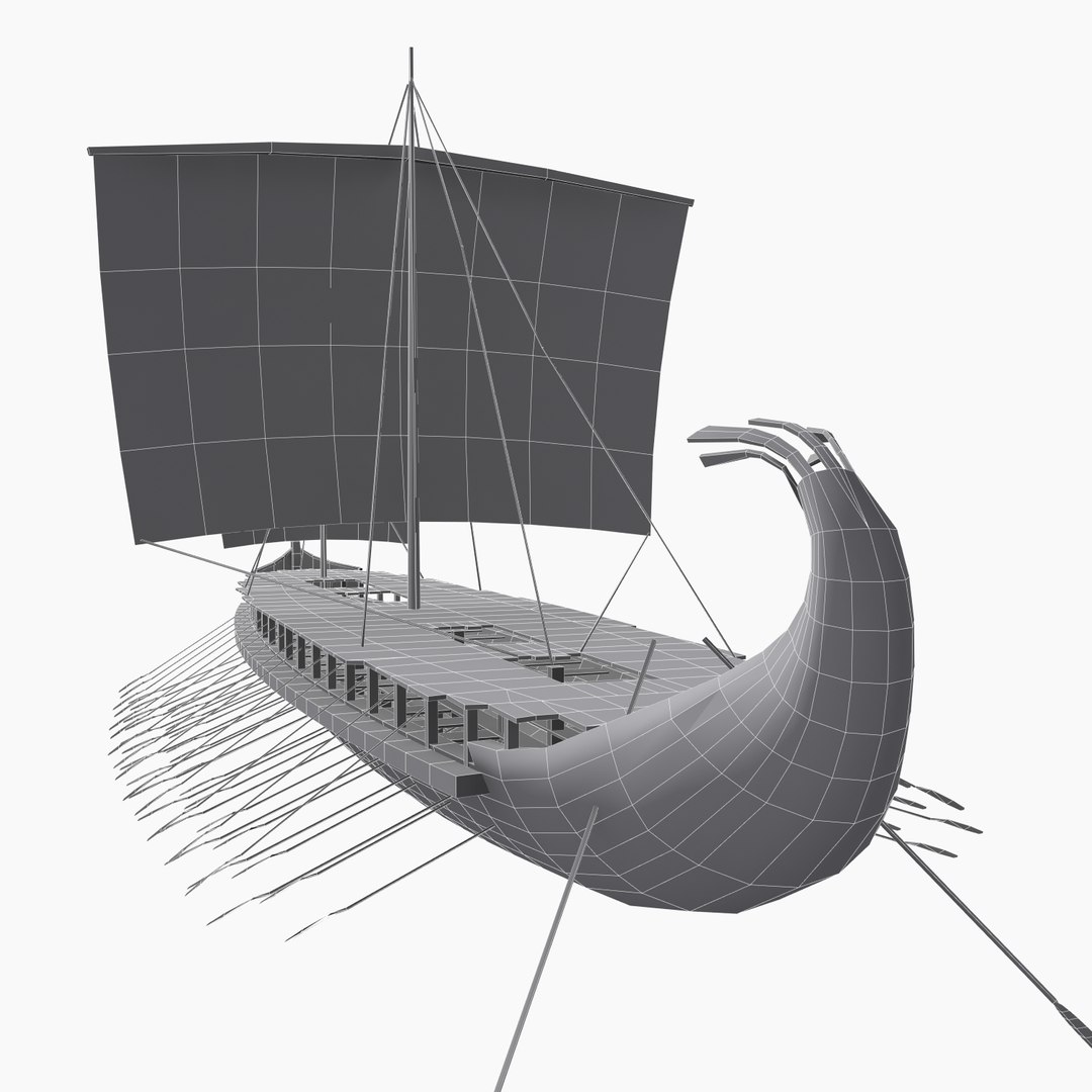 Historical Greek Trireme 3d Max