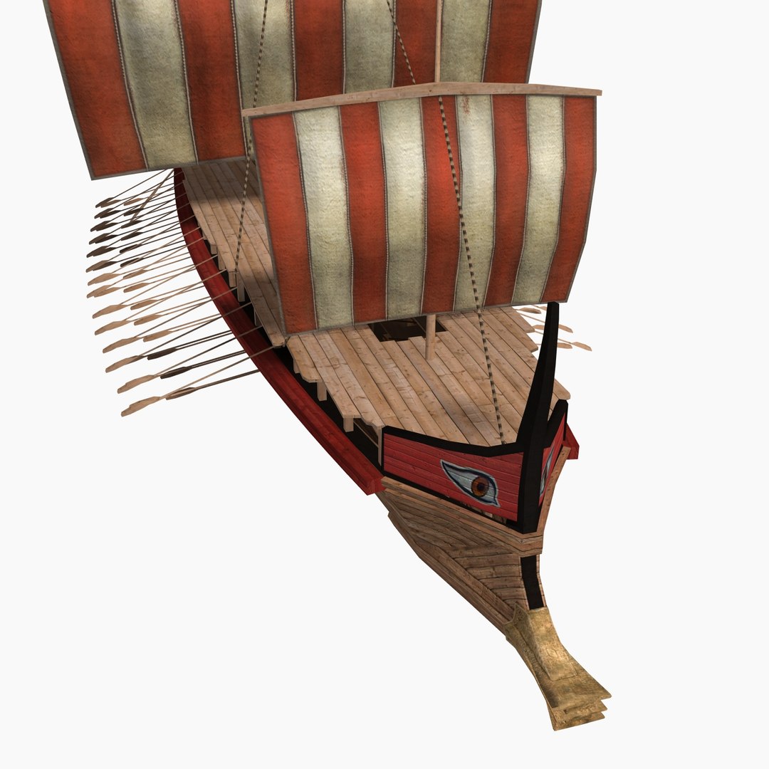 Historical Greek Trireme 3d Max