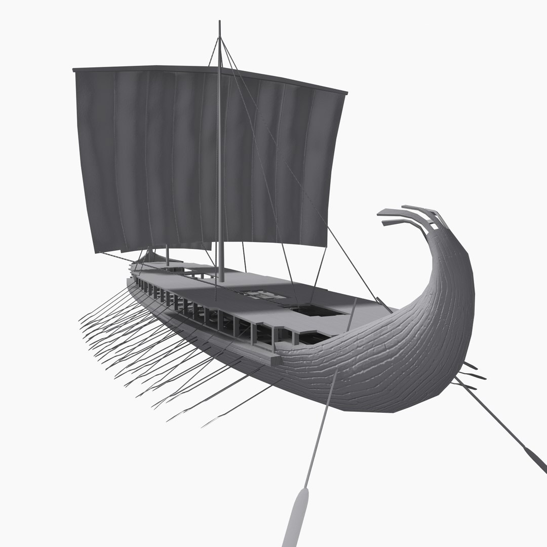 Historical Greek Trireme 3d Max