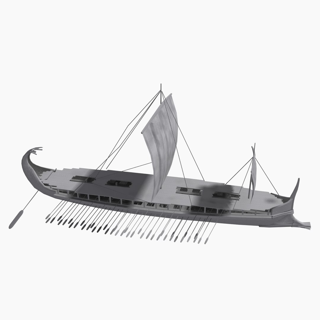 Historical Greek Trireme 3d Max