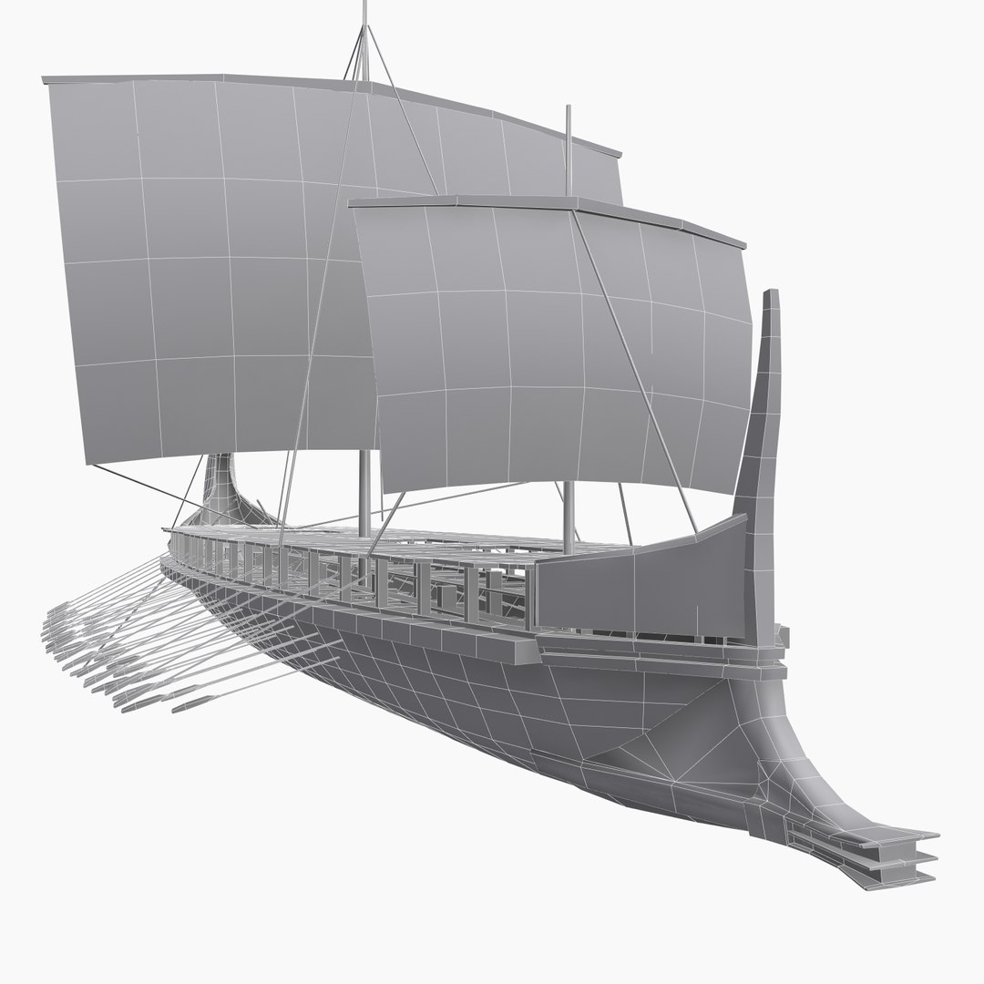 Historical Greek Trireme 3d Max