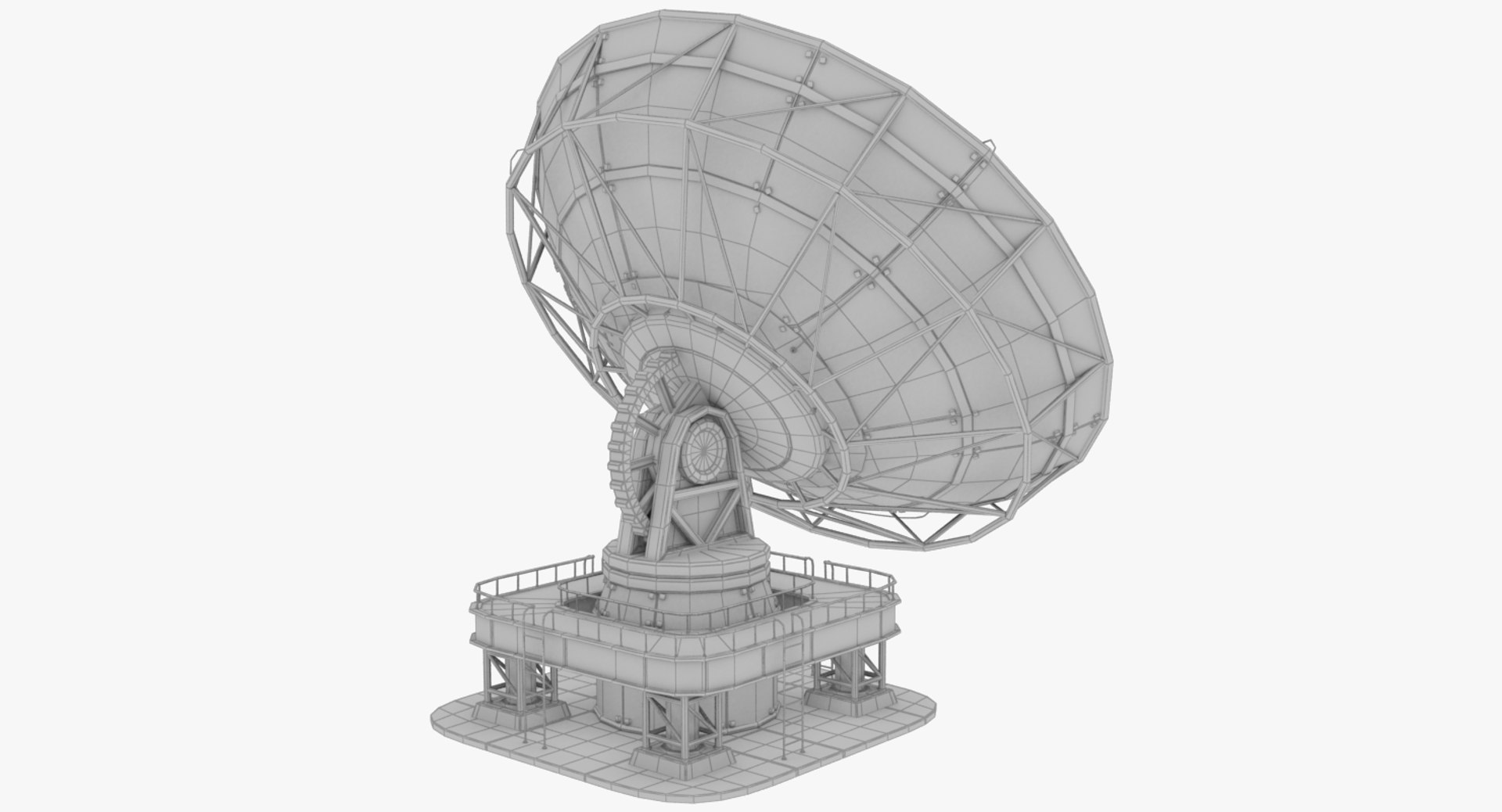 Satellite dish 3D model - TurboSquid 1205248