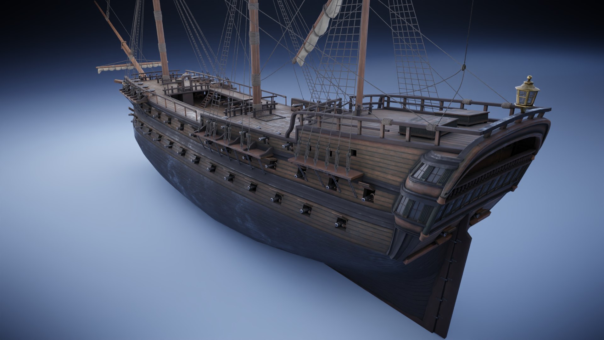 Seventy-four Gun Ship 3D Model - TurboSquid 1996325