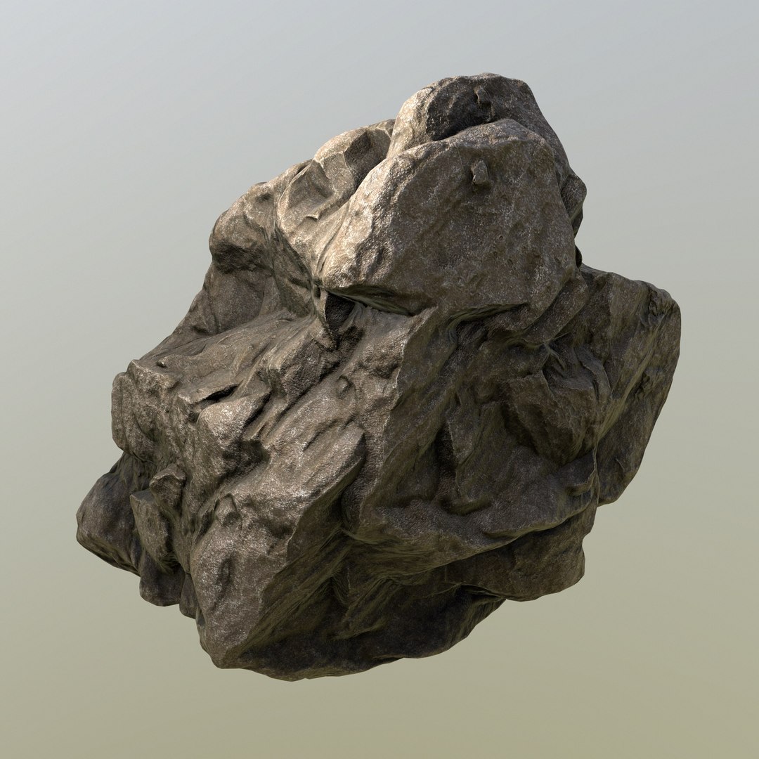 3d Obj Rock