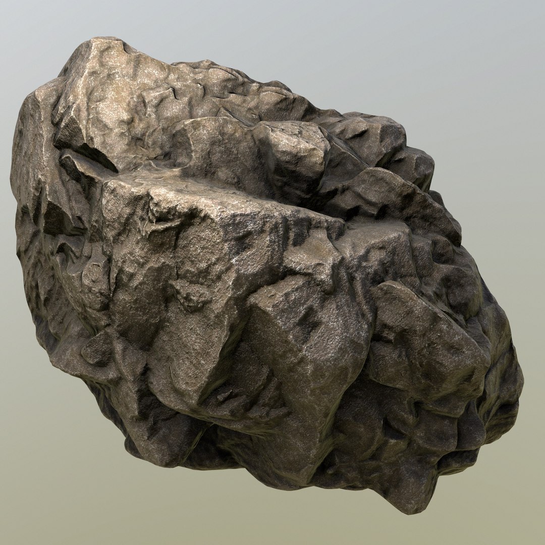 3d Obj Rock