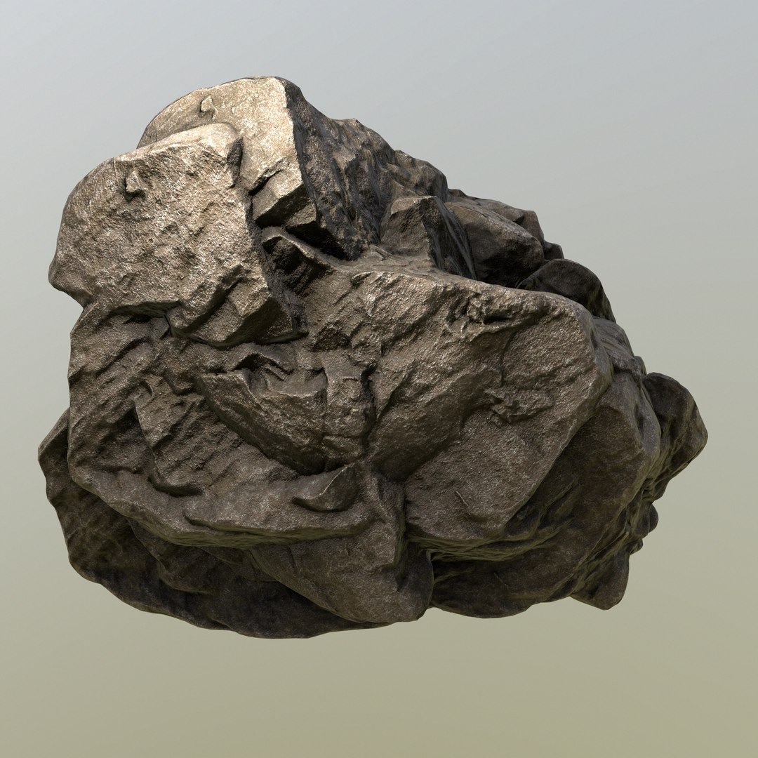 3d Obj Rock