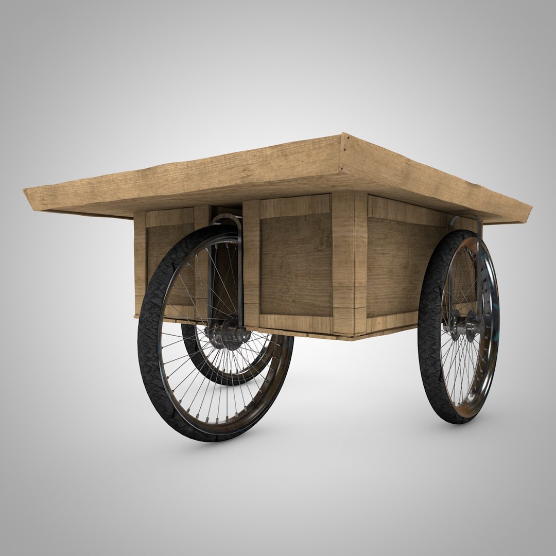 3d Apple Cart Model