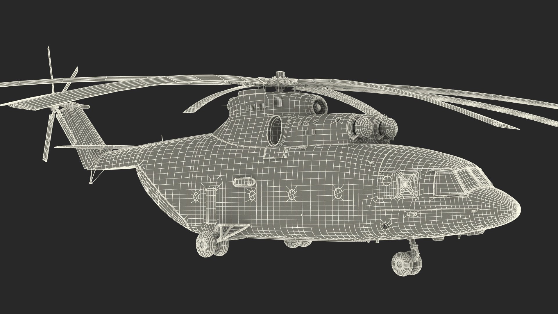 Russian Military Heavy Helicopter Mi-26 Model - TurboSquid 2422703
