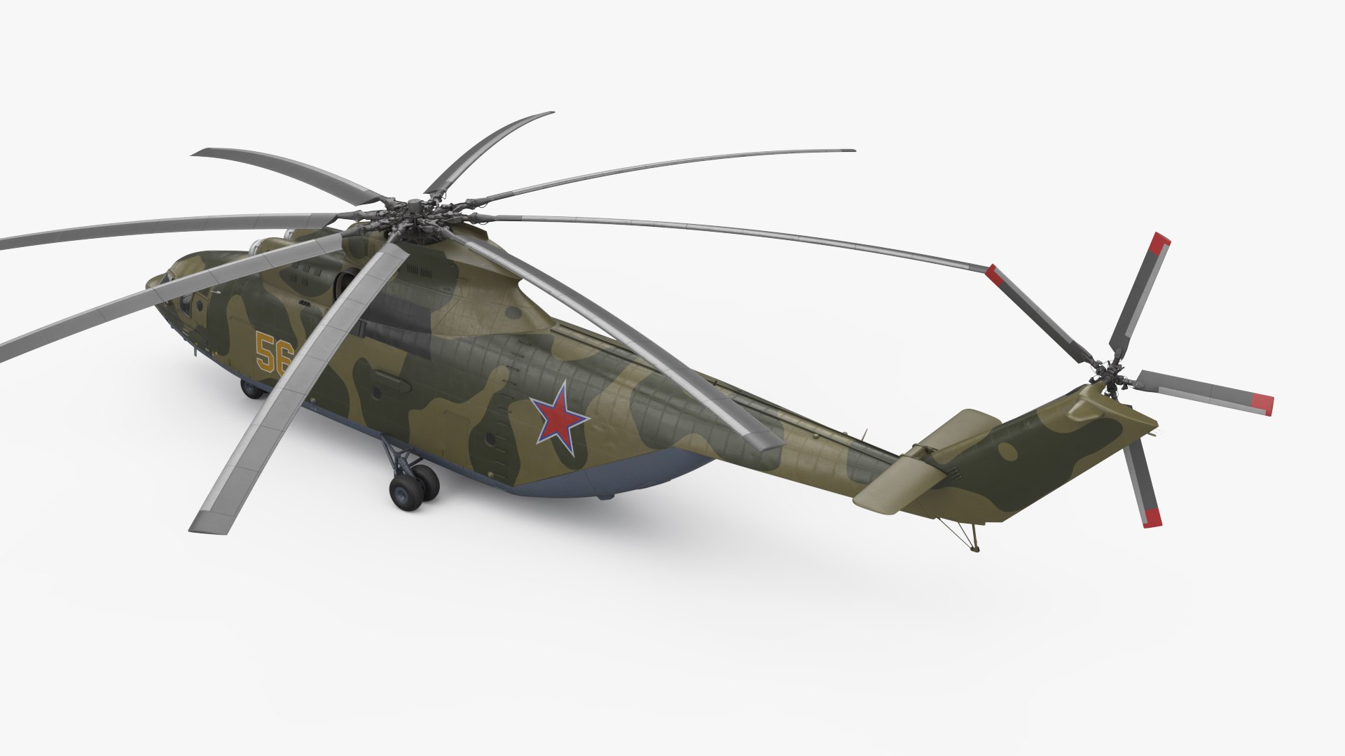 Russian Military Heavy Helicopter Mi-26 Model - TurboSquid 2422703