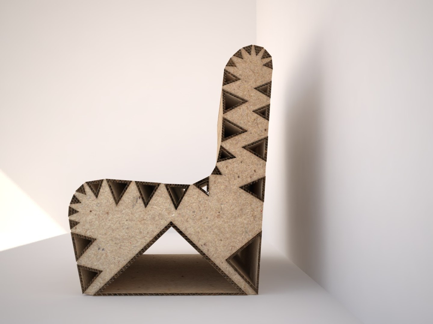 Paperboard bench 3D model - TurboSquid 1223743