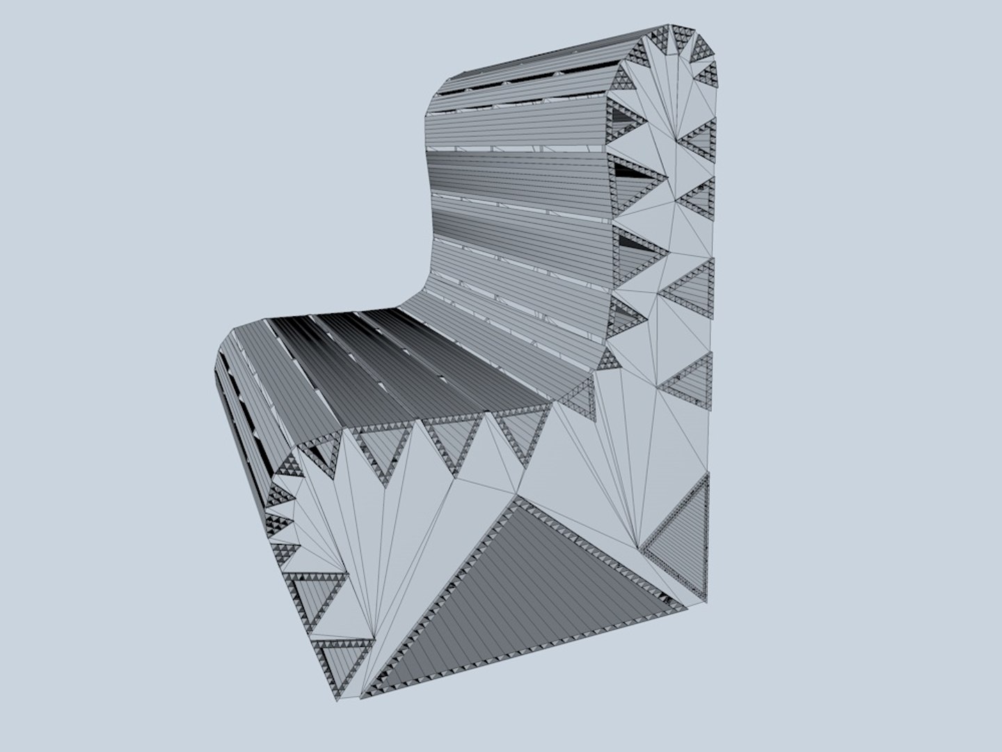 Paperboard bench 3D model - TurboSquid 1223743