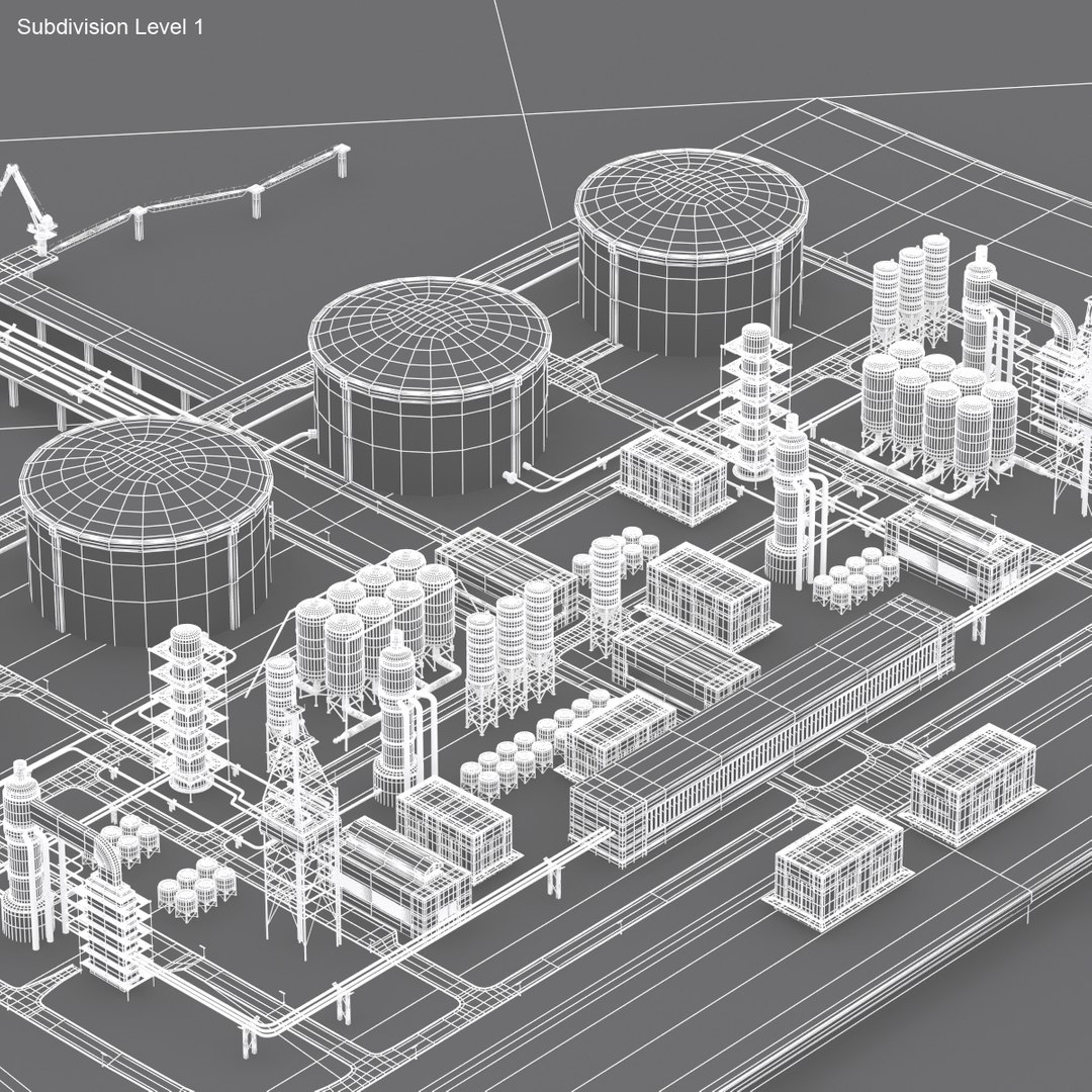 3d Model Lng Terminal