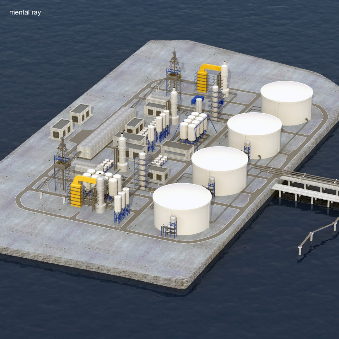 3d Model Lng Terminal