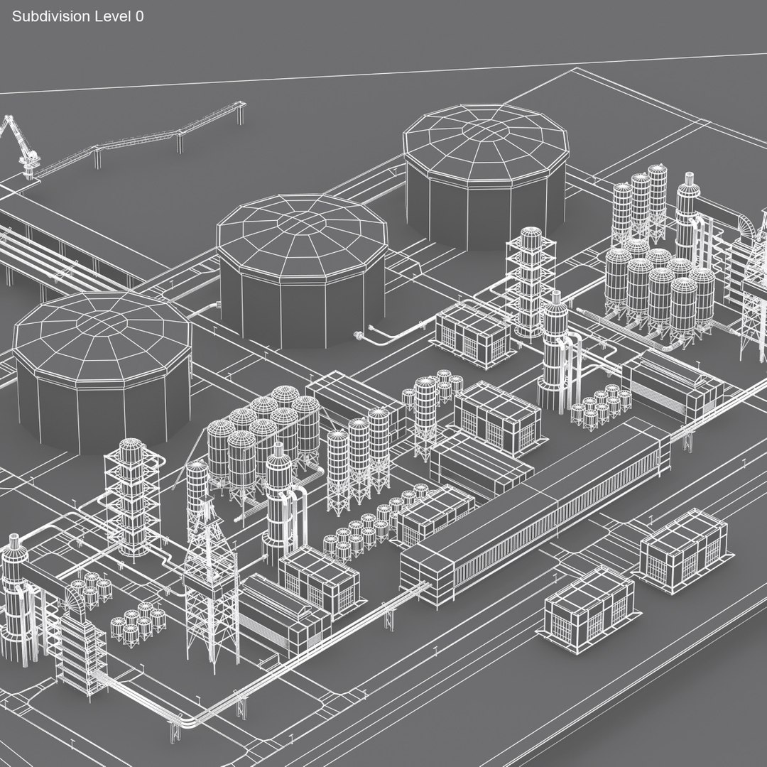 3d Model Lng Terminal