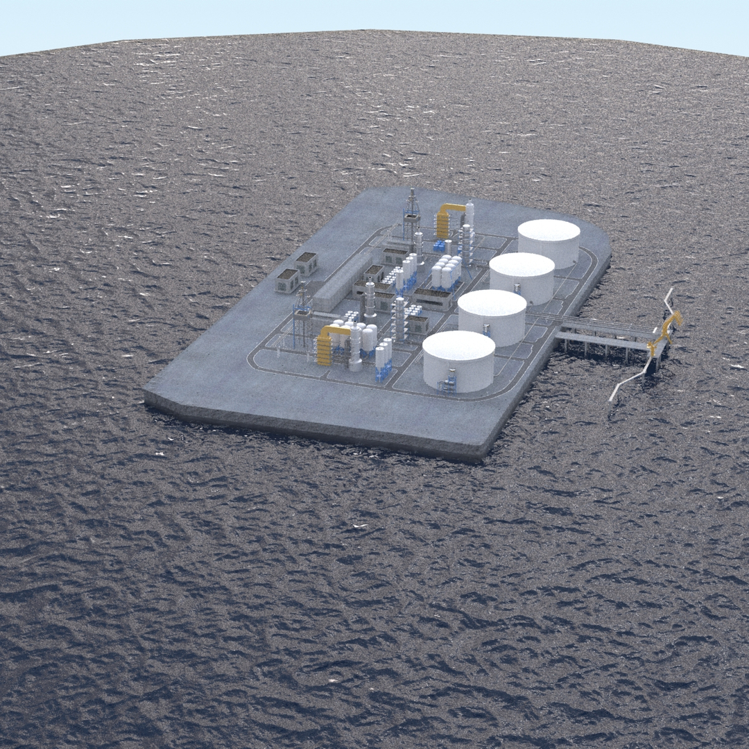 3d Model Lng Terminal