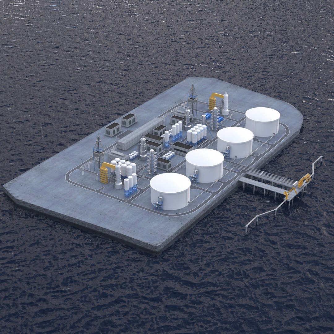 3d Model Lng Terminal