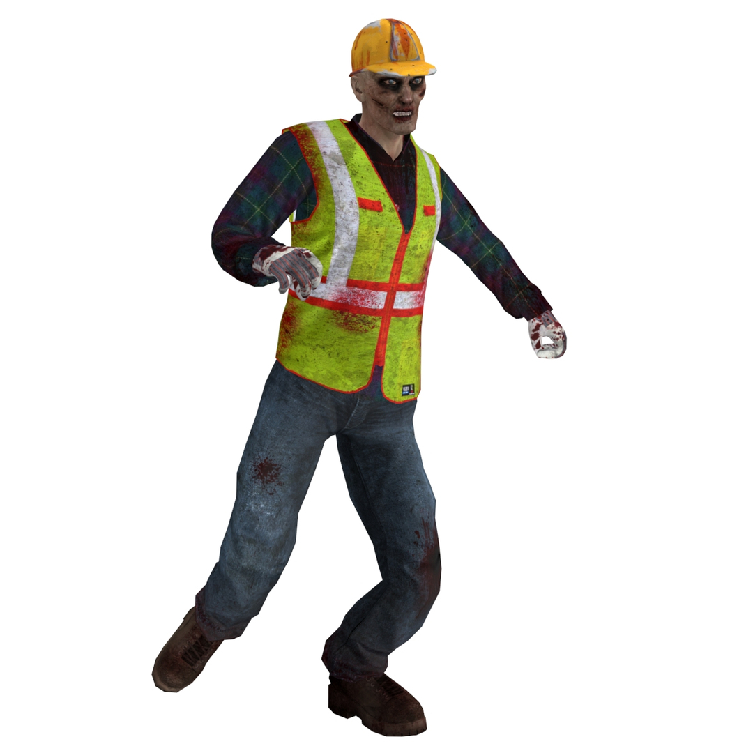 3d 3ds pack rigged worker zombies