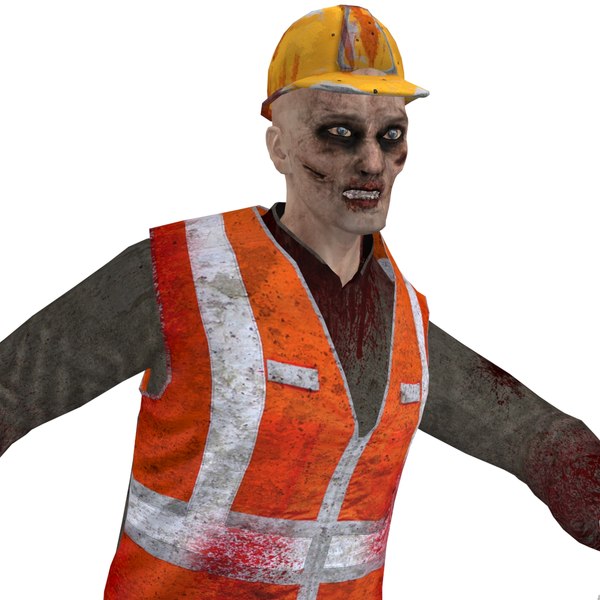 3d 3ds pack rigged worker zombies