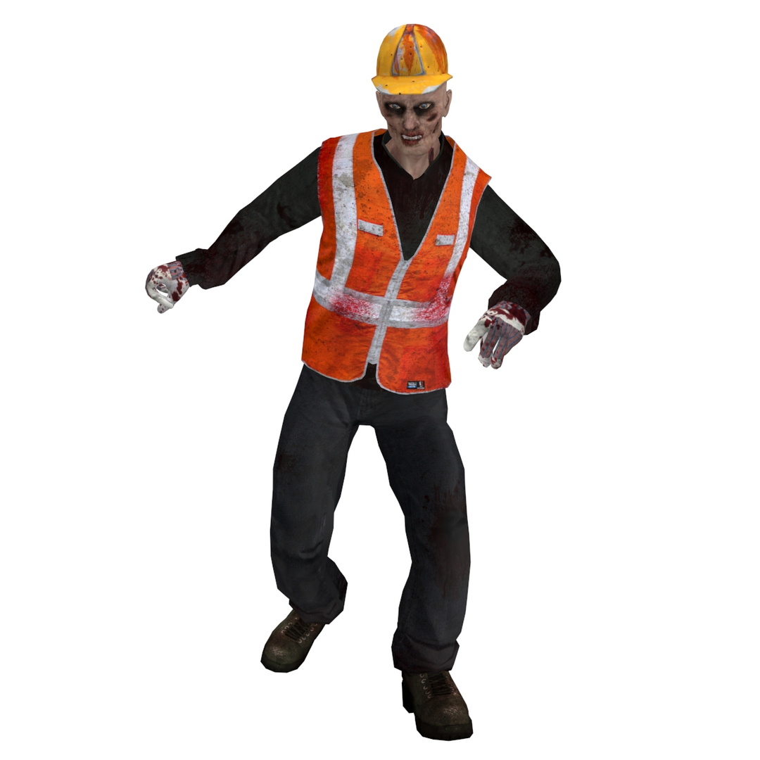 3d 3ds pack rigged worker zombies