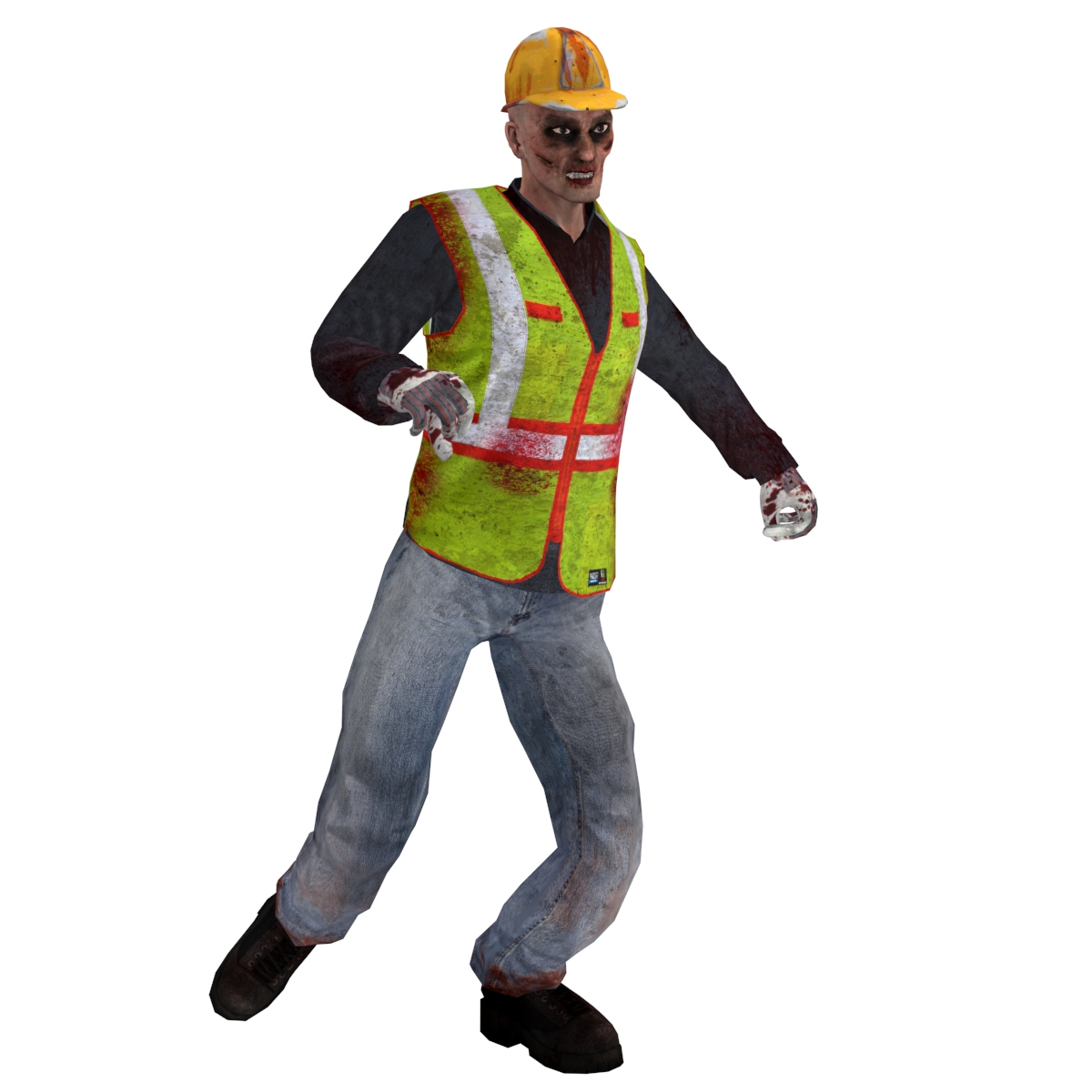 3d 3ds pack rigged worker zombies