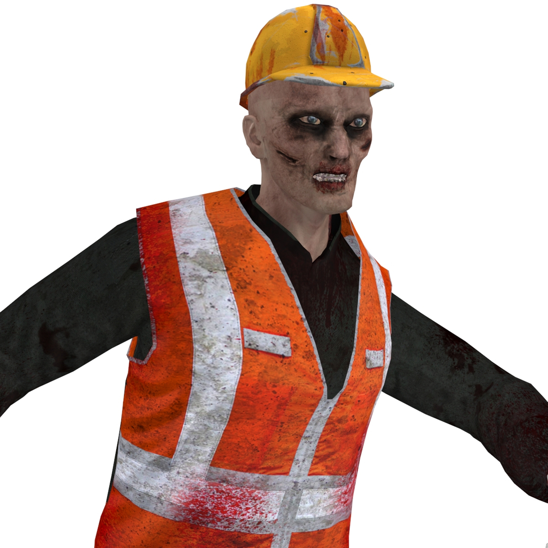 3d 3ds pack rigged worker zombies