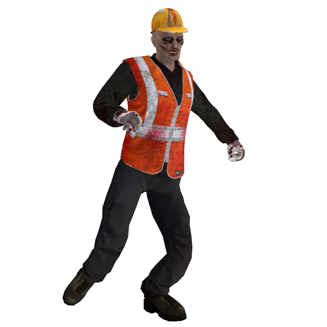 3d 3ds pack rigged worker zombies