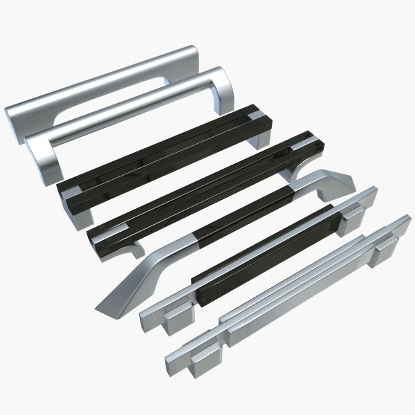 3D pull handles model - TurboSquid 1420427