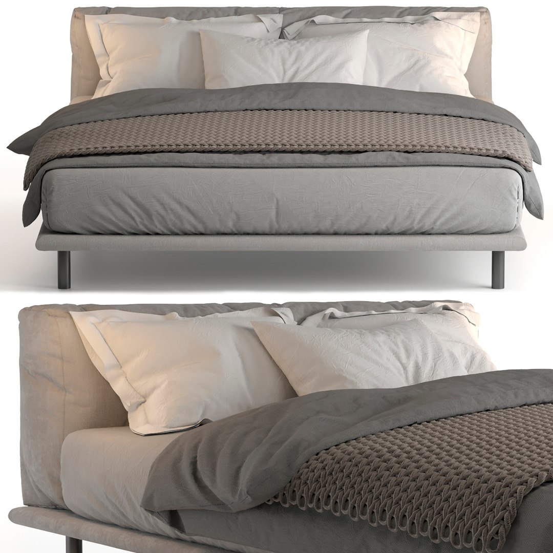 Timothy Meridiani Bed 3D Model - TurboSquid 1712240