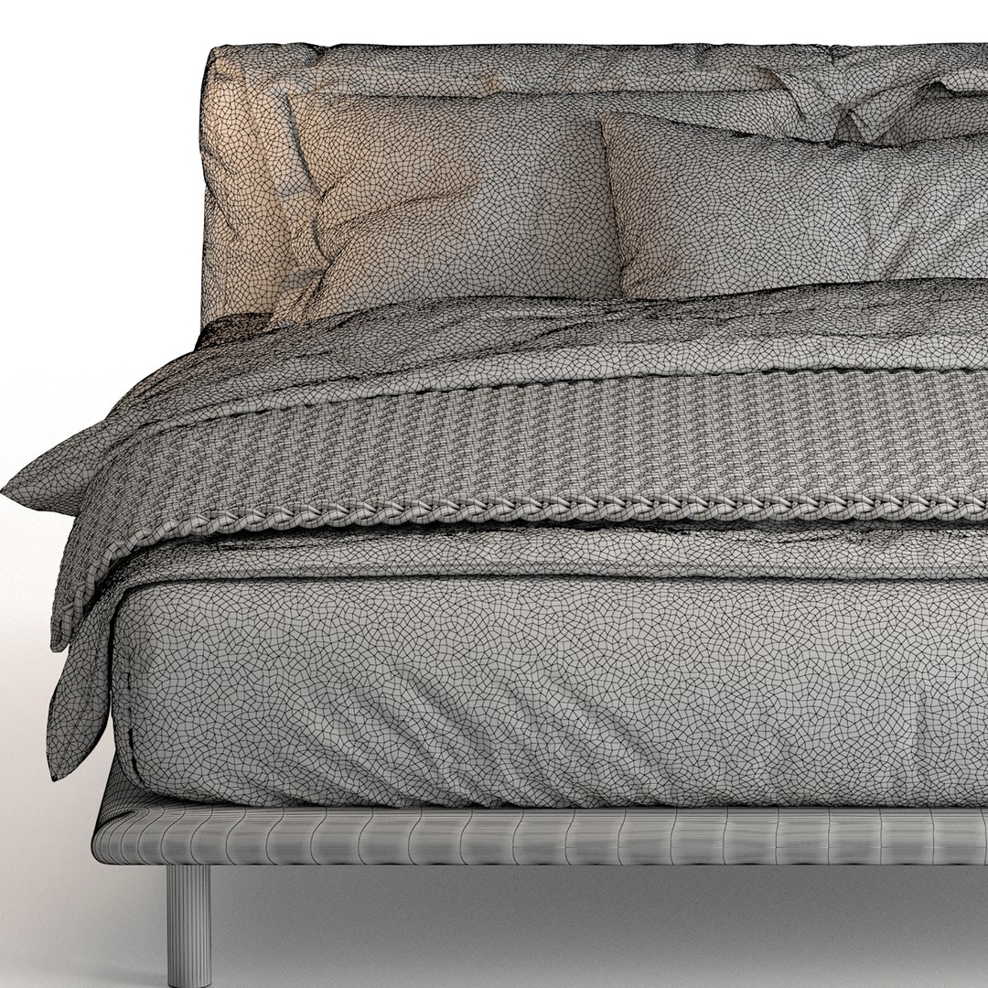 Timothy Meridiani Bed 3D Model - TurboSquid 1712240