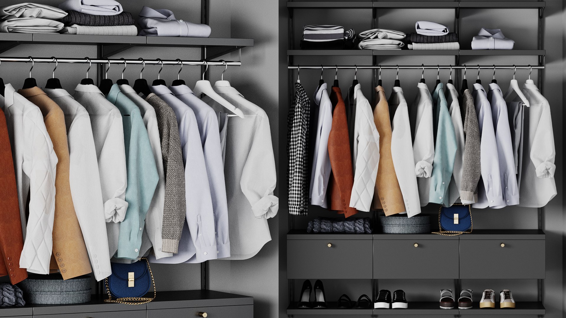Wardrobe Wall Module Clothing 3D - TurboSquid 1843675