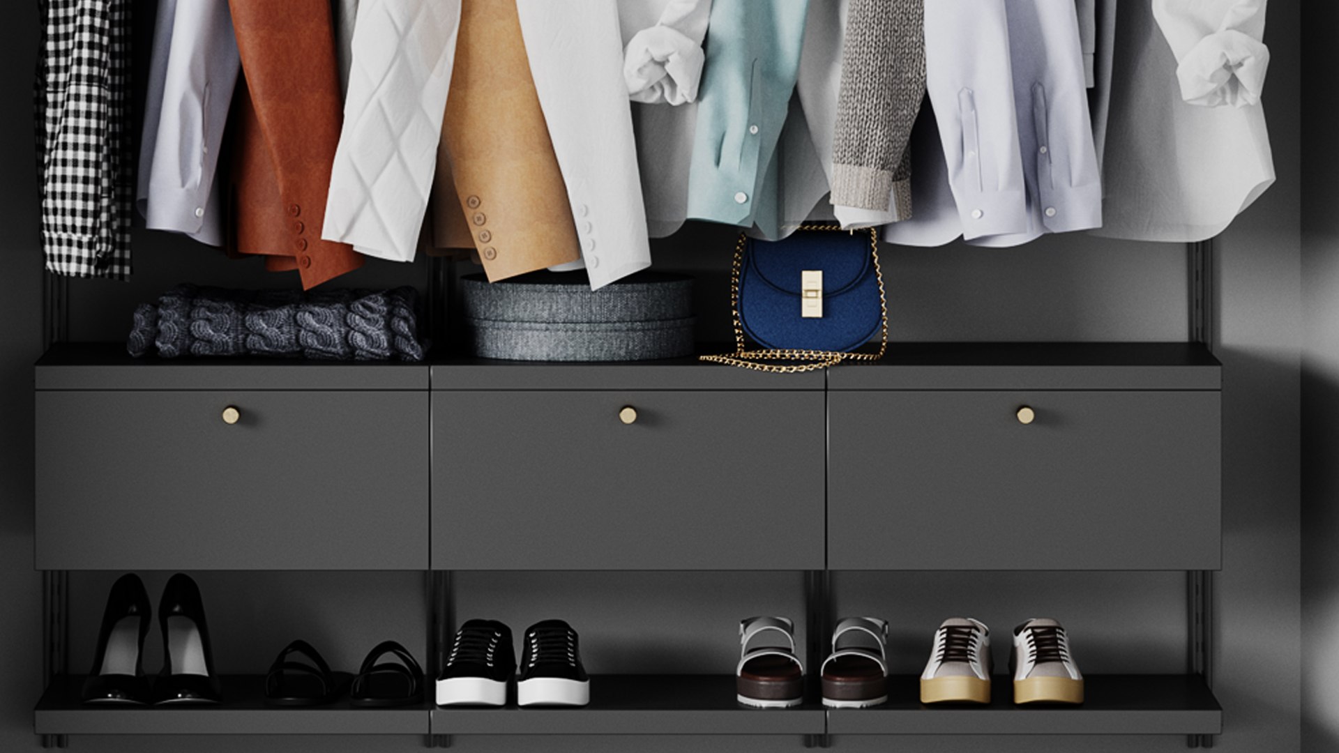 Wardrobe Wall Module Clothing 3D - TurboSquid 1843675