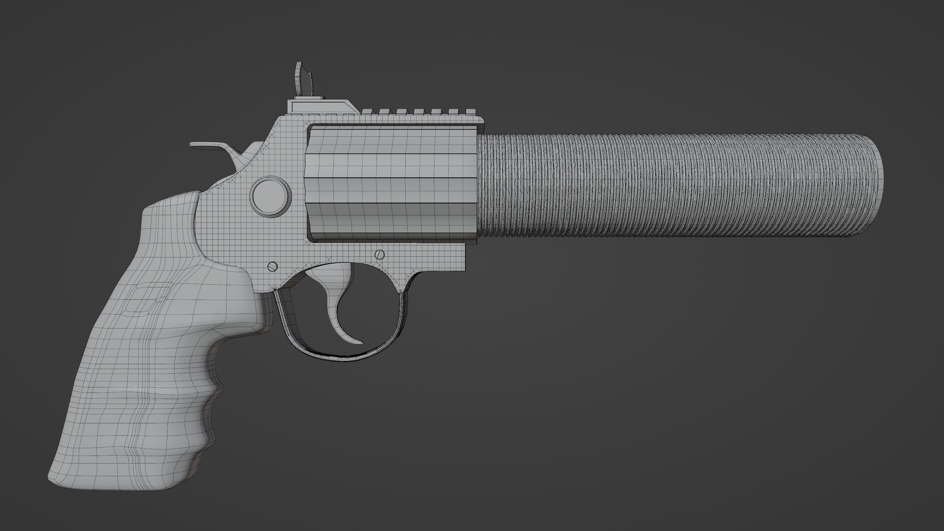 3D SciFi Revolver - TurboSquid 2080877