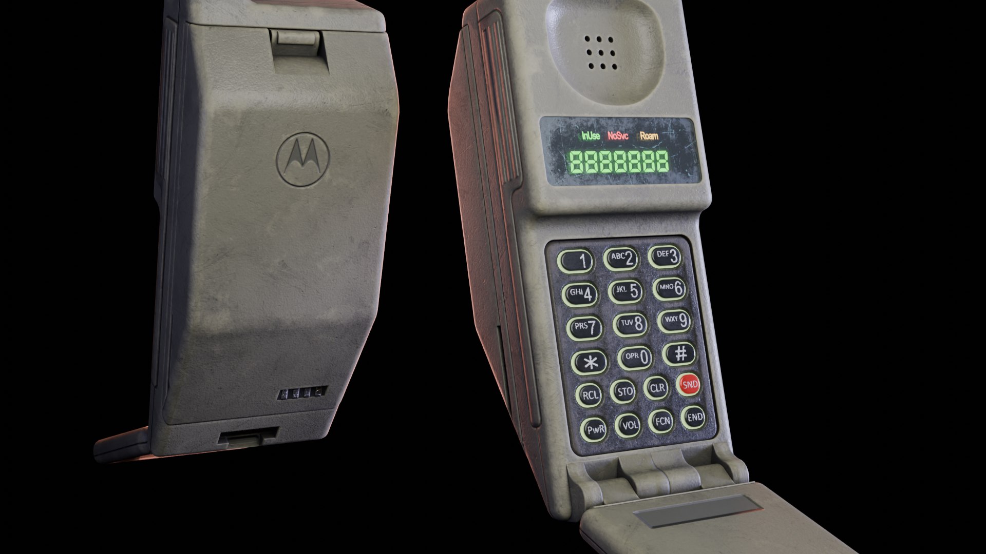 3D 90s Brick Phone - Motorola MicroTAK - TurboSquid 2365247