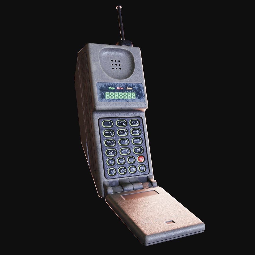 3D 90s Brick Phone - Motorola MicroTAK - TurboSquid 2365247