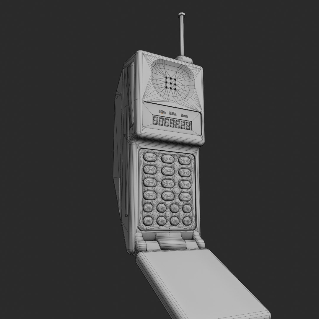 3D 90s Brick Phone - Motorola MicroTAK - TurboSquid 2365247