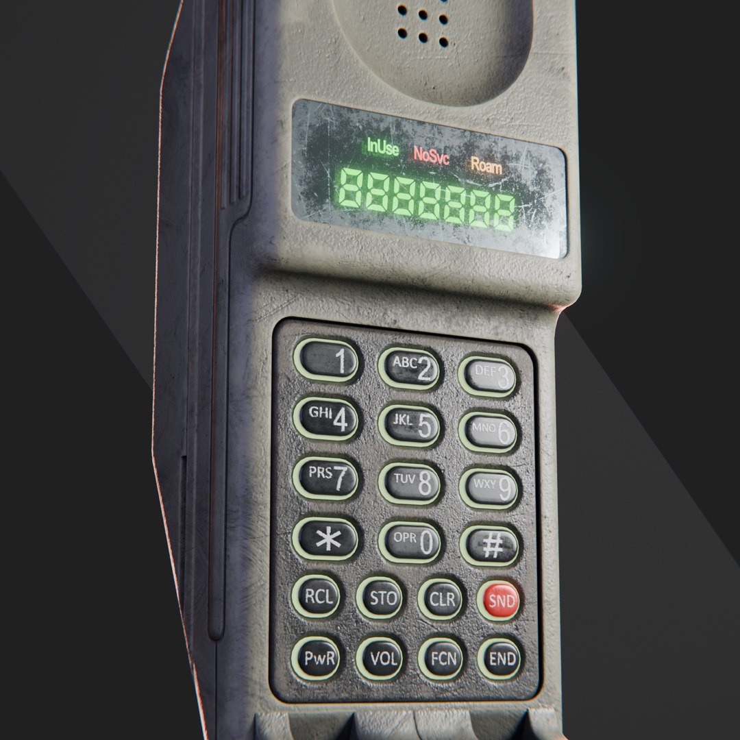 3D 90s Brick Phone - Motorola MicroTAK - TurboSquid 2365247