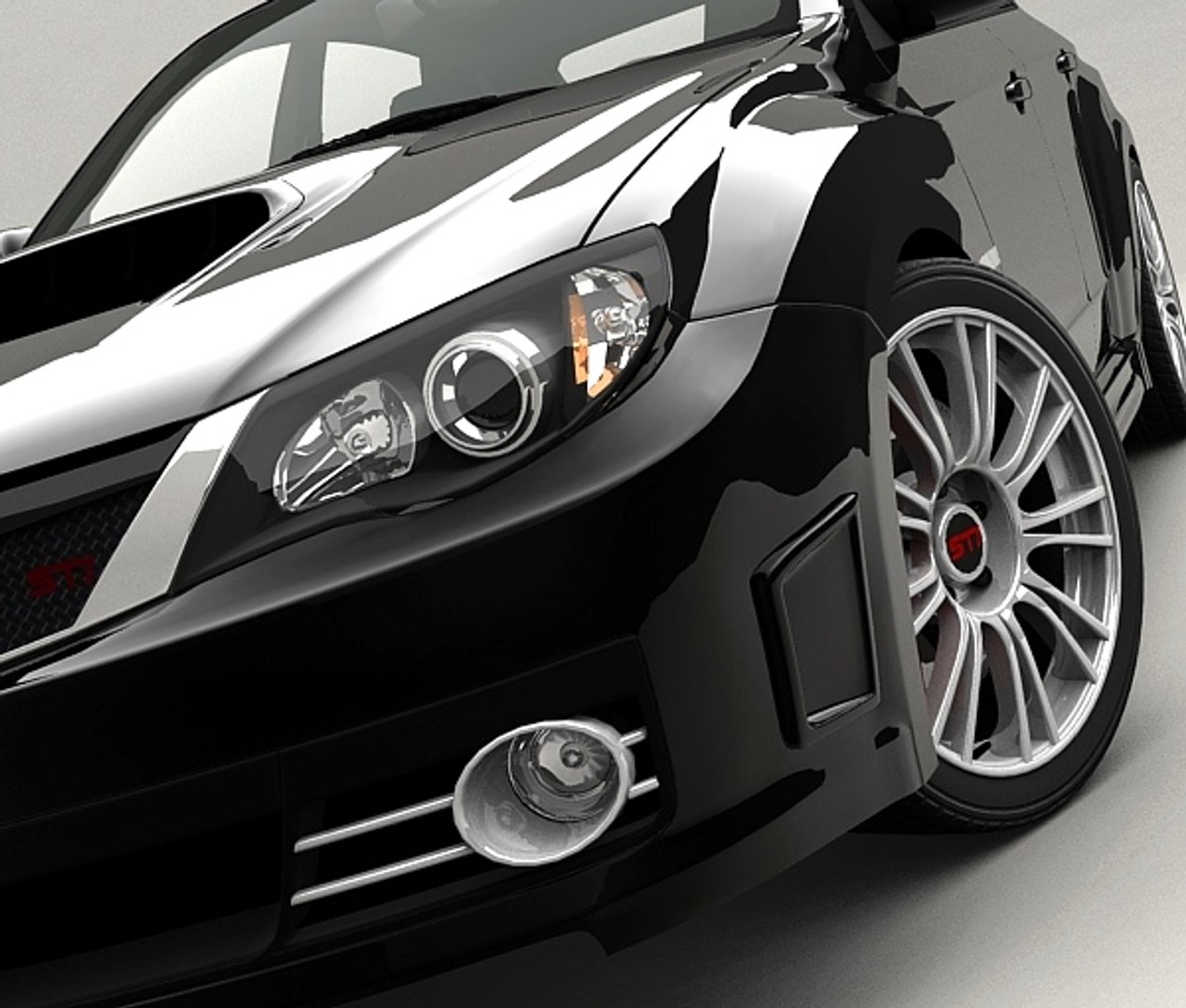 3ds Max 2008 Subaru Impreza Wrx Sti