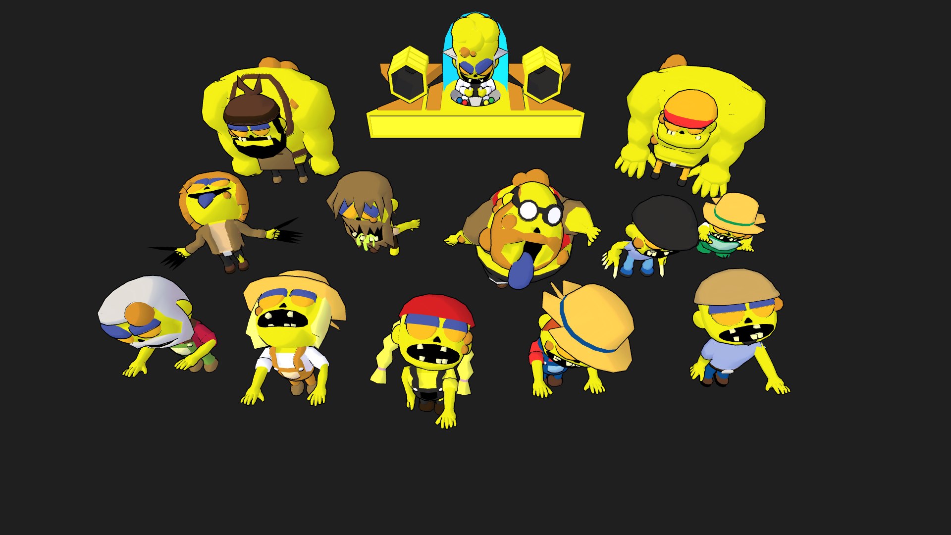 Low Poly Zombie Pack 3D Model - TurboSquid 2090309