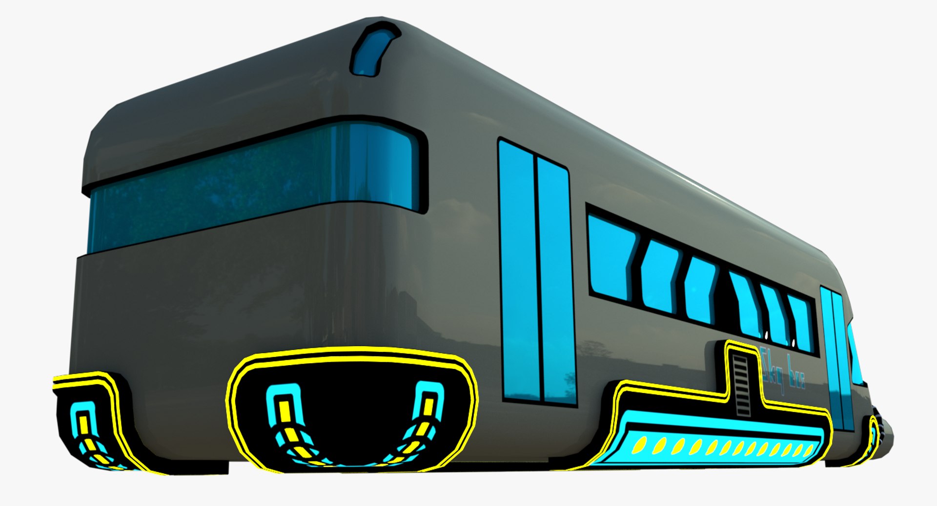 3D Sci-fi Hover Bus - TurboSquid 1221254