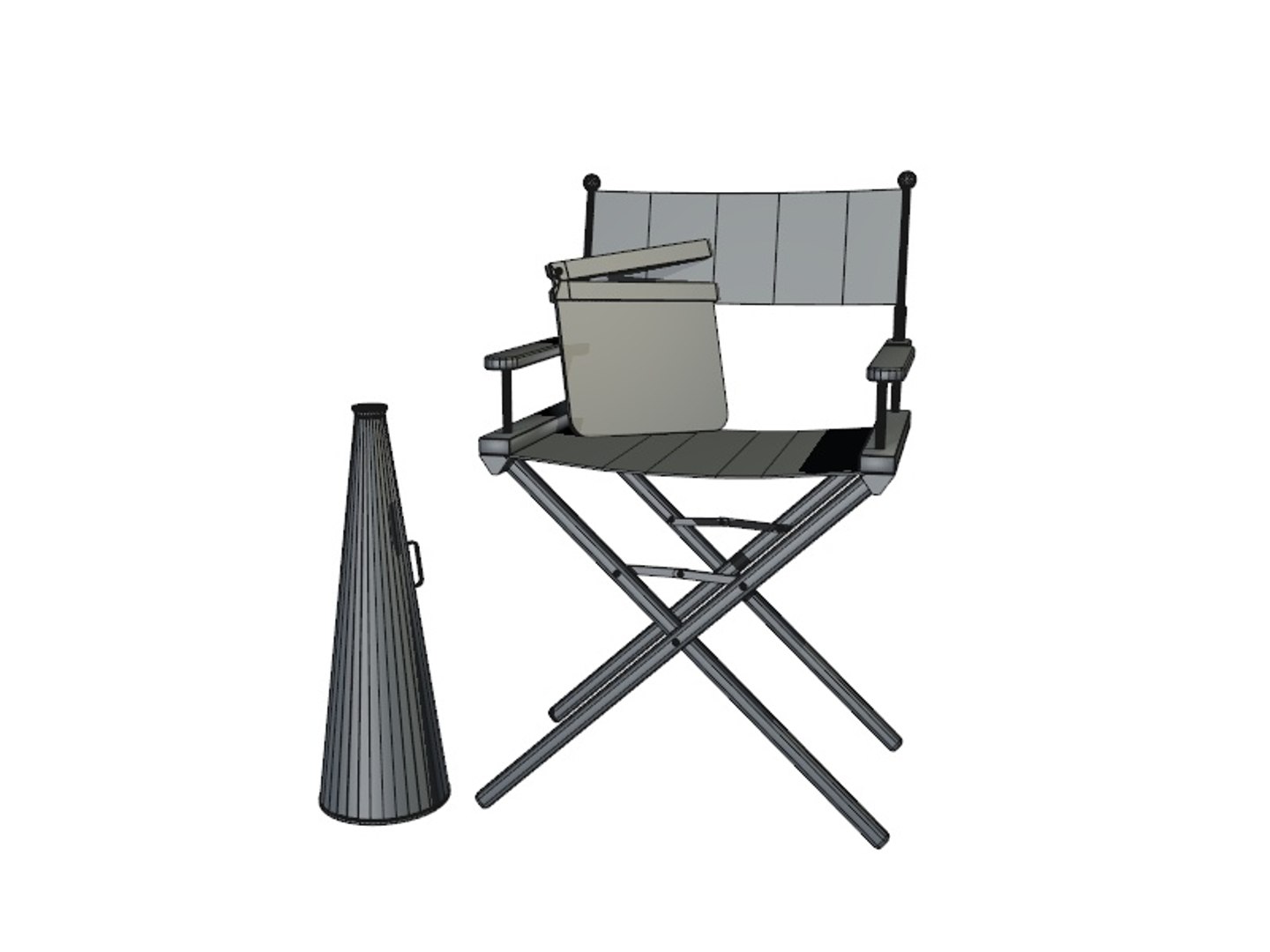 3d Max Director Chair