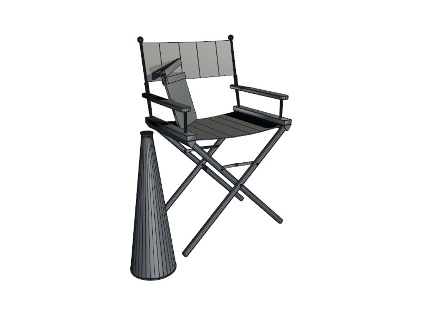 3d Max Director Chair