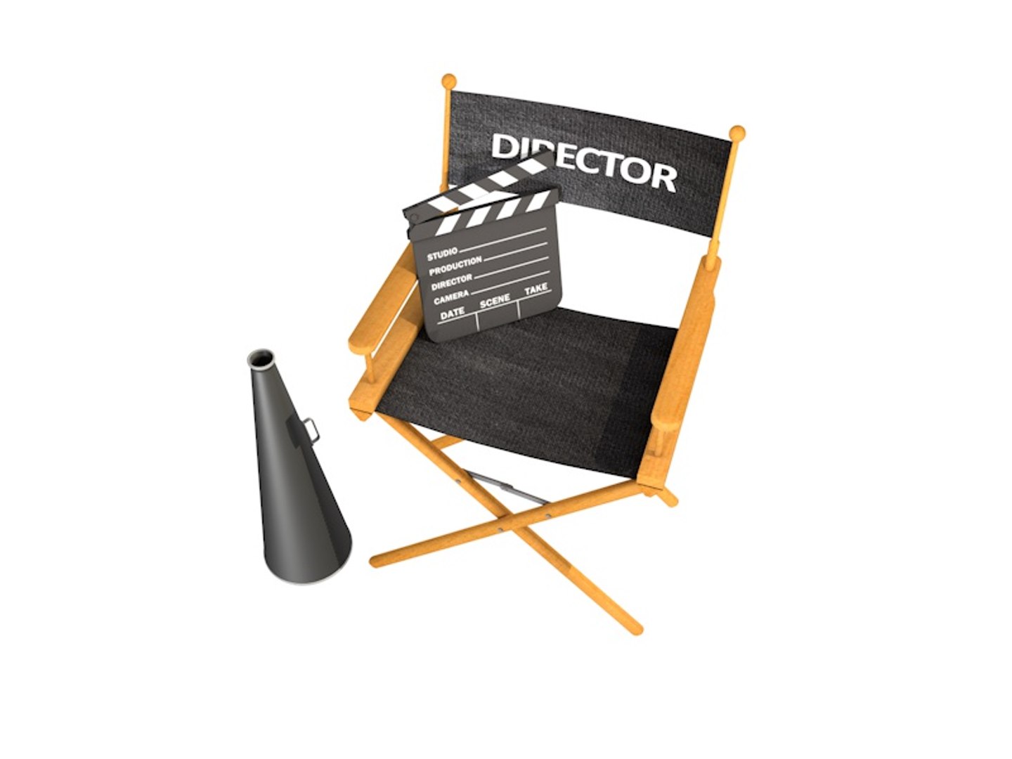 3d Max Director Chair
