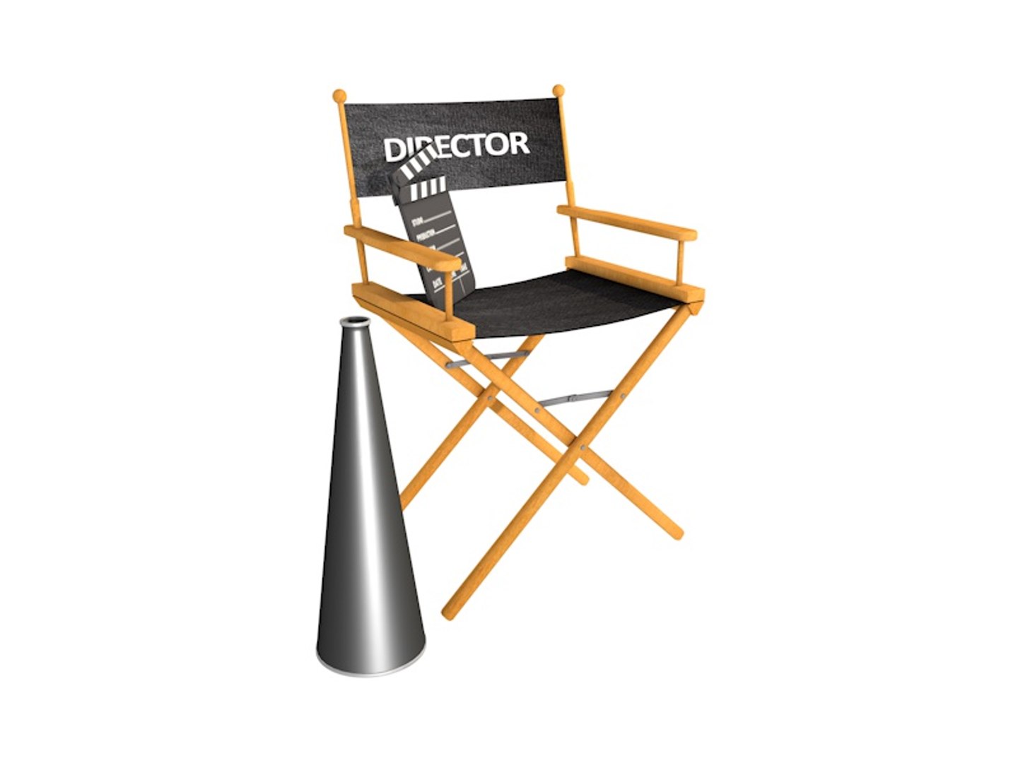 3d Max Director Chair
